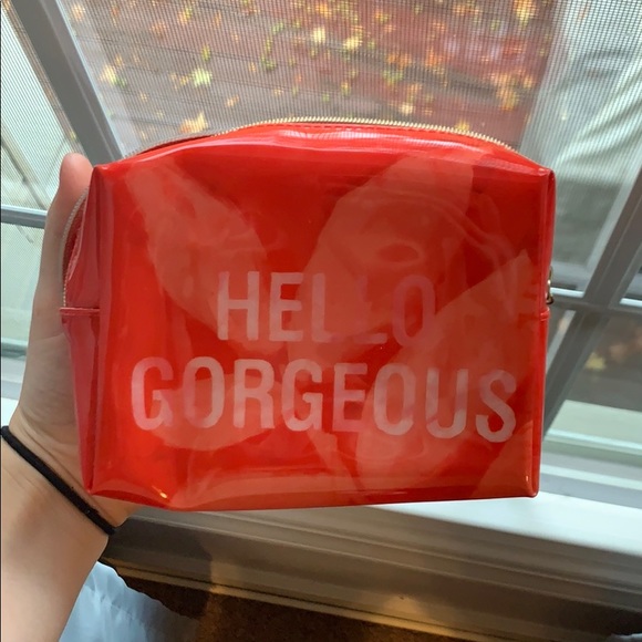 Bags | Hello Gorgeous Makeup Bag | Poshmark